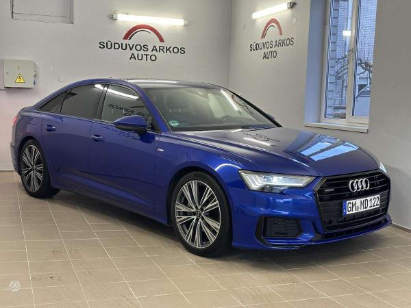 Blue Audi A6 2022 in Marijampole, with an engine capacity of 3.00 L and mileage of 194 thousand km for 24950 €, photo 2 on AUTOMOTO.COM.LV