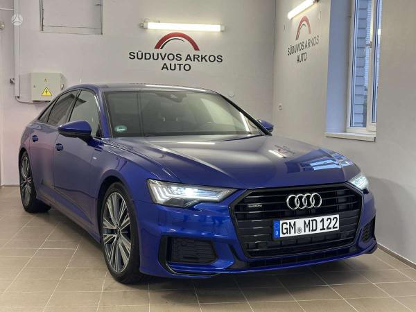 Blue Audi A6 2022 in Marijampole, with an engine capacity of 3.00 L and mileage of 194 thousand km for 24950 €, photo 4 on AUTOMOTO.COM.LV