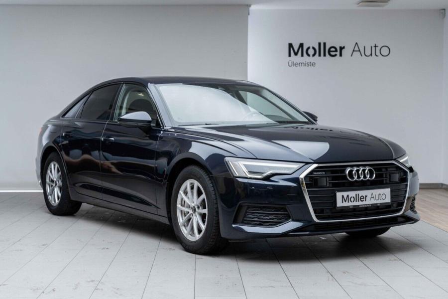 Blue Audi A6 2022 in Peetri, with an engine capacity of 2.00 L and mileage of 112 thousand km for 31000 €, photo 1 on AUTOMOTO.COM.LV