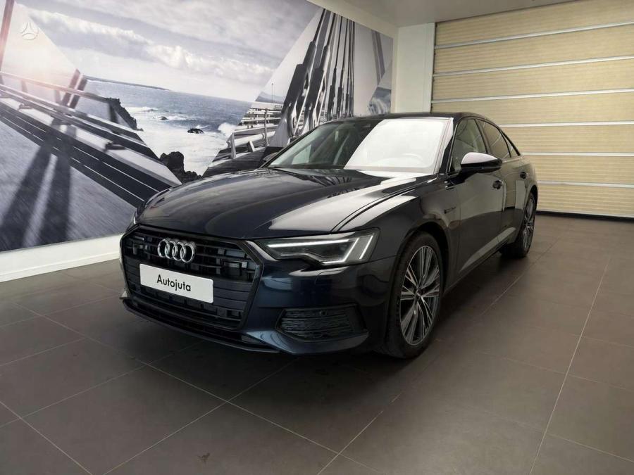 Blue Audi A6 2022 in Kaunas, with an engine capacity of 1.97 L and mileage of 70 thousand km for 38500 €, photo 1 on AUTOMOTO.COM.LV