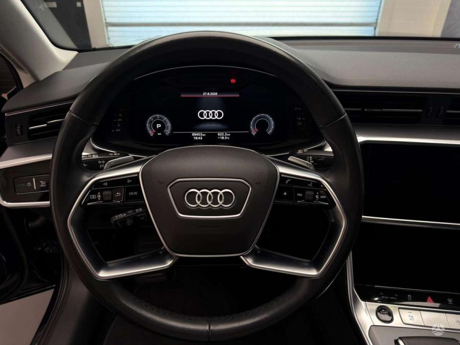 Blue Audi A6 2022 in Kaunas, with an engine capacity of 1.97 L and mileage of 70 thousand km for 38500 €, photo 10 on AUTOMOTO.COM.LV