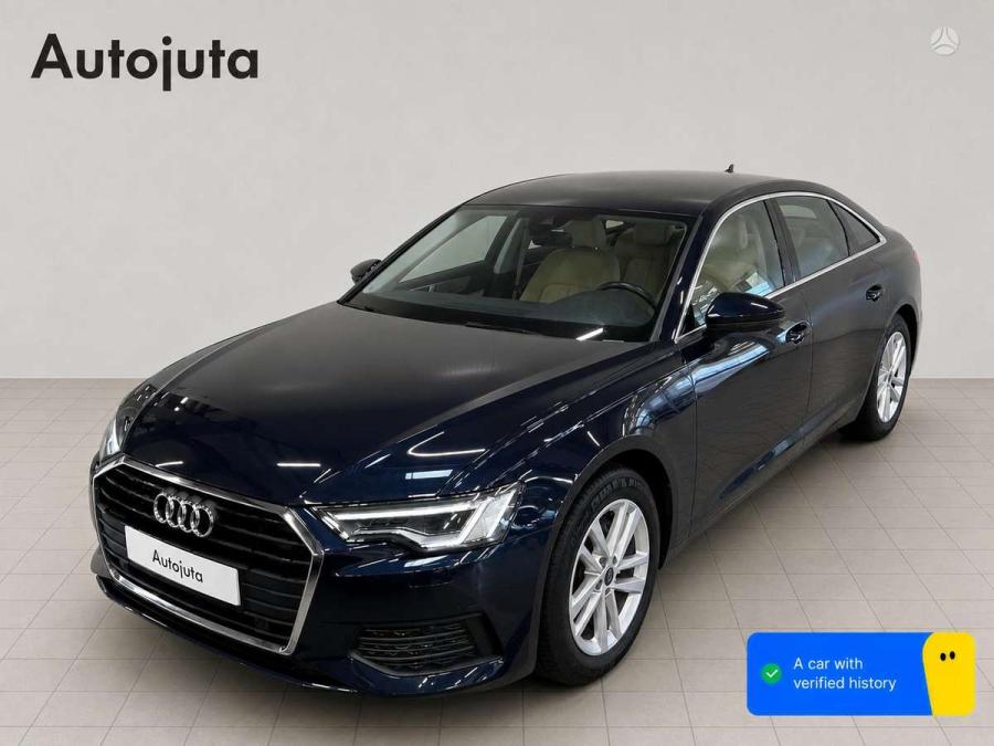 Zils Audi A6 2023 Kauņa, ar dzinēja tilpumu 1.97 L un nobraukumu 61 tūkst. km par 28800 €, foto 1 vietnē AUTOMOTO.COM.LV