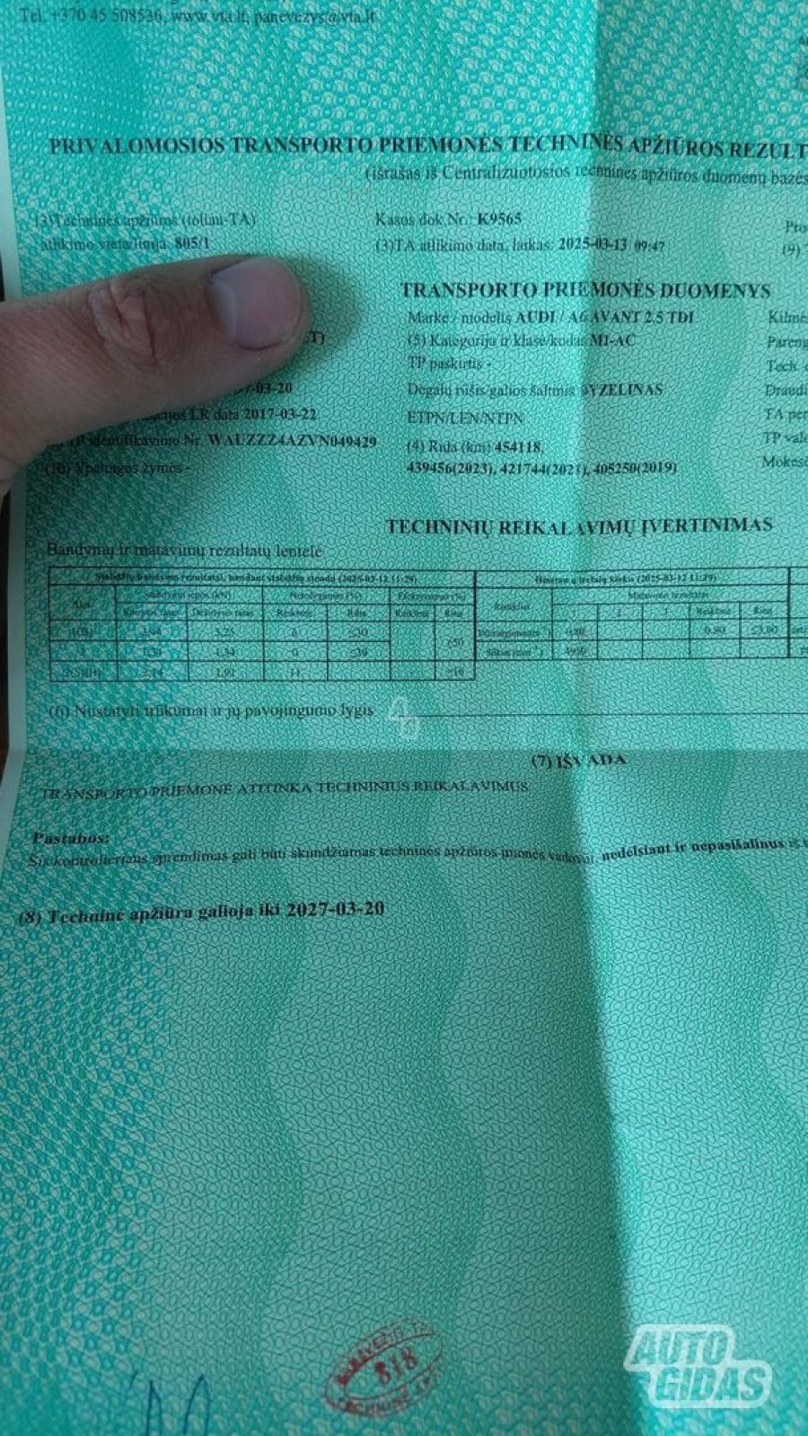 Zils Audi A6 1996 Viļņa, ar dzinēja tilpumu 2.50 L un nobraukumu 476 tūkst. km par 1400 €, foto 11 vietnē AUTOMOTO.COM.LV