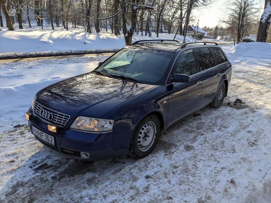 Blue Audi A6 1998 in Vilnius, with an engine capacity of 2.50 L and mileage of 3245 thousand km for 950 €, photo 2 on AUTOMOTO.COM.LV