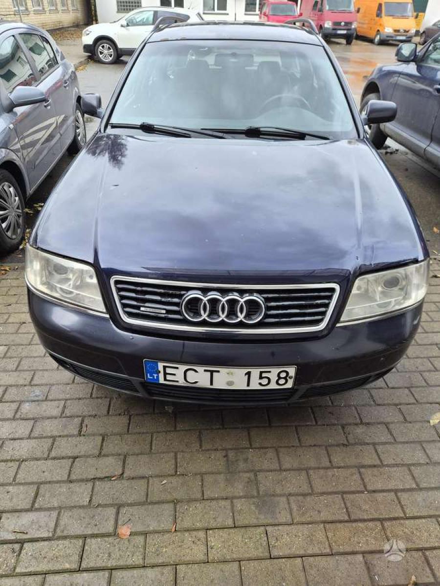 Blue Audi A6 1998 in Vilnius, with an engine capacity of 2.50 L and mileage of 360 thousand km for 600 €, photo 1 on AUTOMOTO.COM.LV
