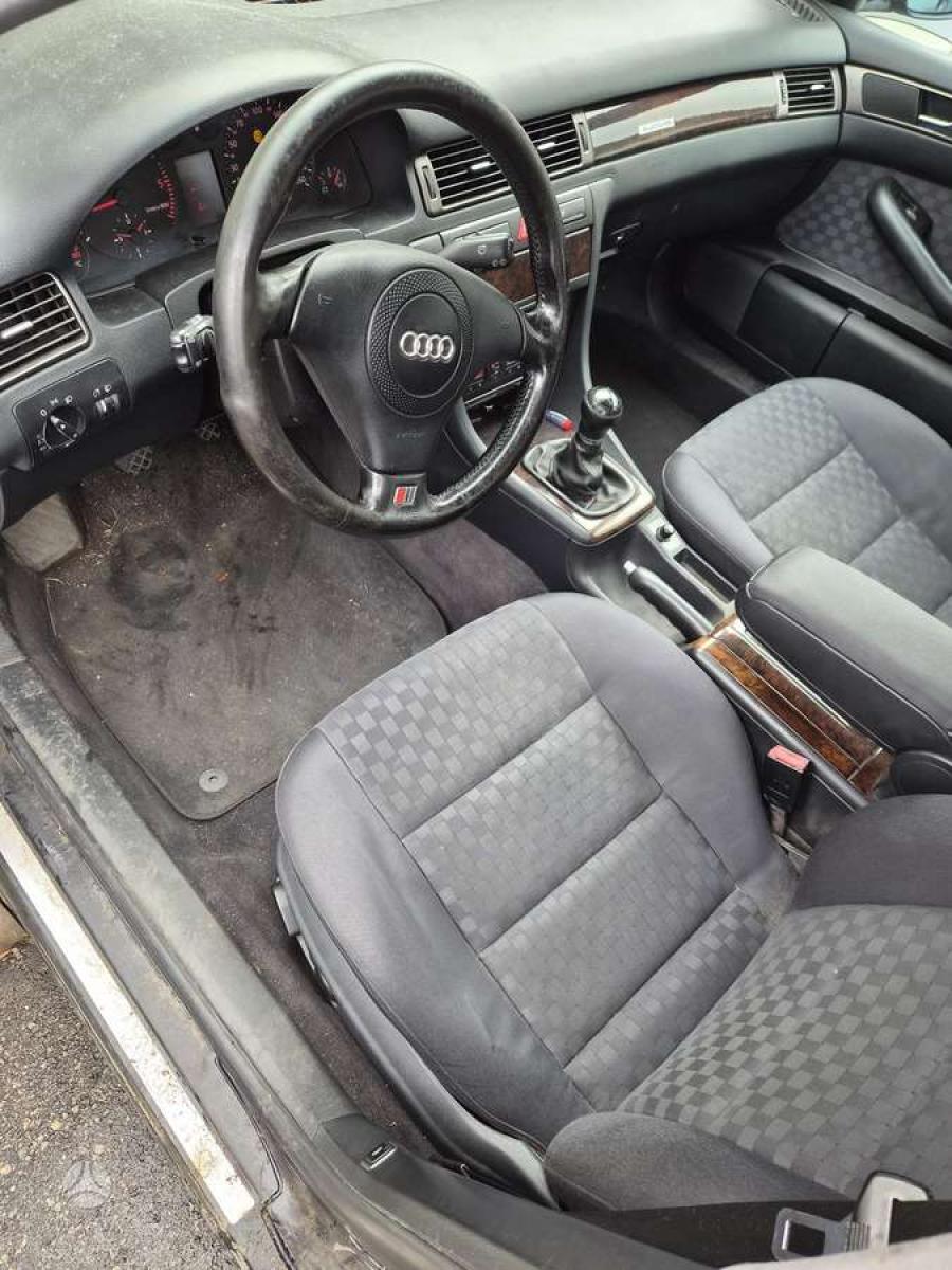 Blue Audi A6 1998 in Vilnius, with an engine capacity of 2.50 L and mileage of 360 thousand km for 600 €, photo 3 on AUTOMOTO.COM.LV