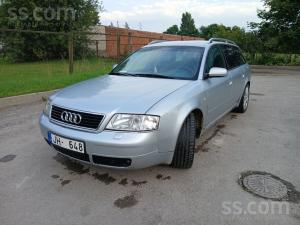 Zils Audi A6 1999 Rīga, ar dzinēja tilpumu 1.90 L un nobraukumu 580 tūkst. km par 2000 €, foto  vietnē AUTOMOTO.COM.LV