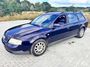 Zils Audi A6 1999 Kauņa, ar dzinēja tilpumu 1.90 L un nobraukumu 338 tūkst. km par 700 €, foto  vietnē AUTOMOTO.COM.LV