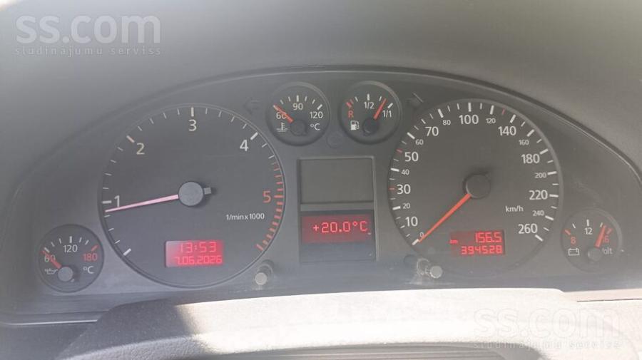 Blue Audi A6 2000 in Riga, with an engine capacity of 2.50 L and mileage of 395 thousand km for 700 €, photo 11 on AUTOMOTO.COM.LV