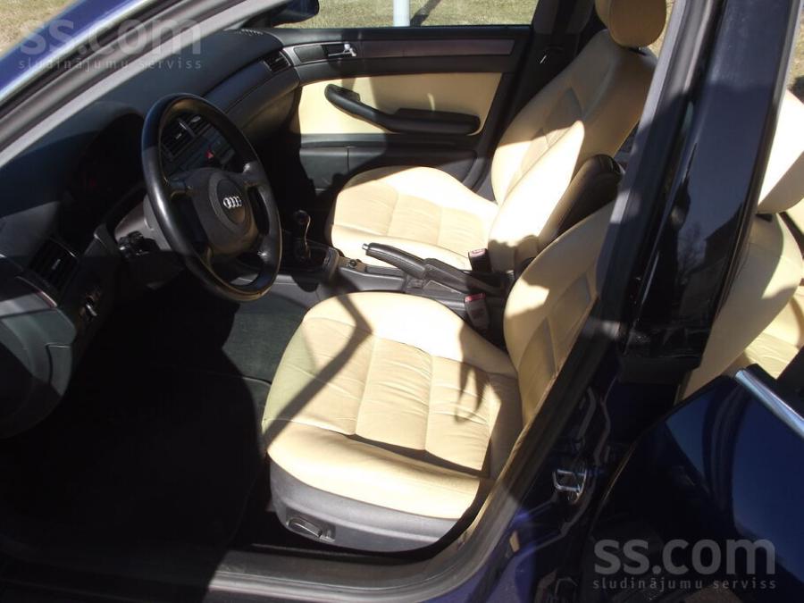Blue Audi A6 2001 in Riga, with an engine capacity of 2.40 L and mileage of 319 thousand km for 2800 €, photo 7 on AUTOMOTO.COM.LV