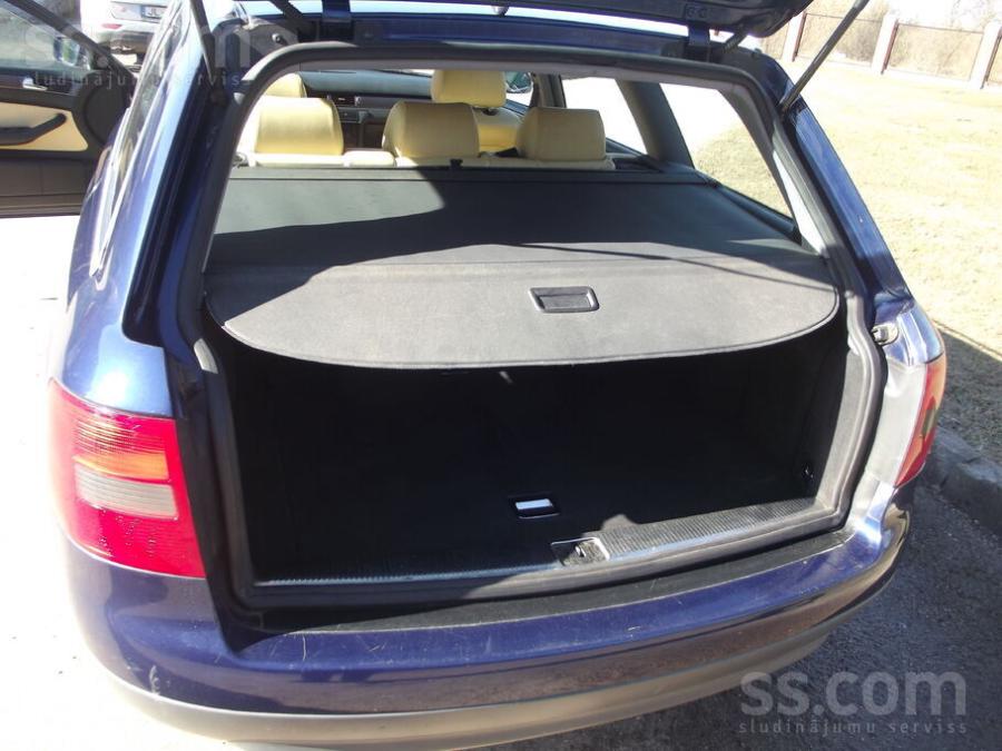 Blue Audi A6 2001 in Riga, with an engine capacity of 2.40 L and mileage of 319 thousand km for 2800 €, photo 17 on AUTOMOTO.COM.LV