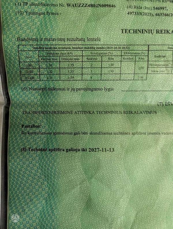Синий Ауди А6 2001 в Вильнюс, объемом двигателя 1.90 л и пробегом 558 тыс. км за 750 €, фото 9 на AUTOMOTO.COM.LV