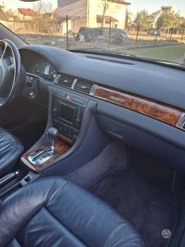 Blue Audi A6 2001 in Vilnius, with an engine capacity of 2.77 L and mileage of 245 thousand km for 1500 €, photo 7 on AUTOMOTO.COM.LV