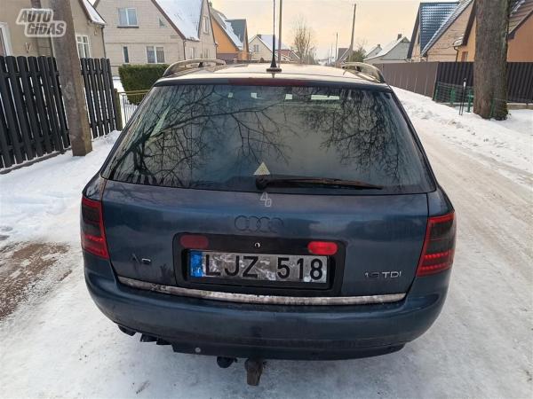 Blue Audi A6 2002 in Vilnius, with an engine capacity of 1.90 L and mileage of 300 thousand km for 900 €, photo 6 on AUTOMOTO.COM.LV