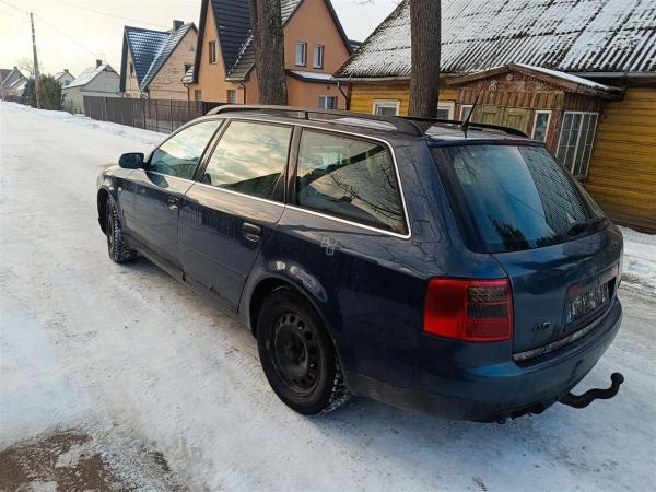 Blue Audi A6 2002 in Vilnius, with an engine capacity of 1.90 L and mileage of 300 thousand km for 900 €, photo 7 on AUTOMOTO.COM.LV