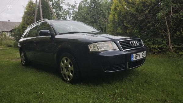 Blue Audi A6 2002 in Vilnius, with an engine capacity of 2.50 L and mileage of 278 thousand km for 950 €, photo 3 on AUTOMOTO.COM.LV