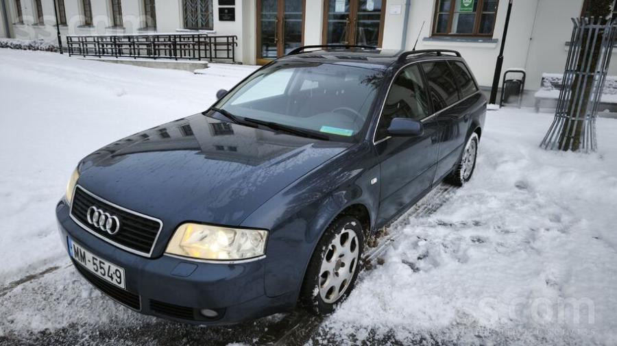 Blue Audi A6 2003 in Jekabpils, with an engine capacity of 2.50 L and mileage of 220 thousand km for 1100 €, photo 1 on AUTOMOTO.COM.LV
