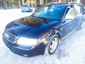 Blue Audi A6 2003 in Utena, with an engine capacity of 1.90 L and mileage of 331 thousand km for 2850 €, photo 14 on AUTOMOTO.COM.LV