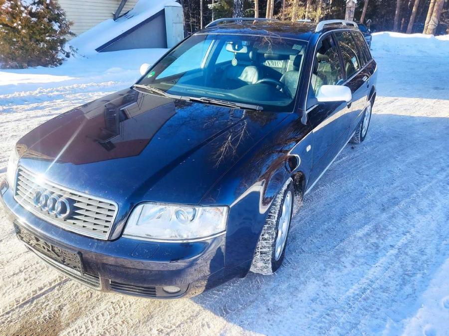 Blue Audi A6 2003 in Utena, with an engine capacity of 1.90 L and mileage of 330 thousand km for 2850 €, photo 25 on AUTOMOTO.COM.LV