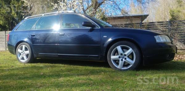 Blue Audi A6 2003 in Bauska, with an engine capacity of 2.50 L and mileage of 386 thousand km for 1800 €, photo 1 on AUTOMOTO.COM.LV