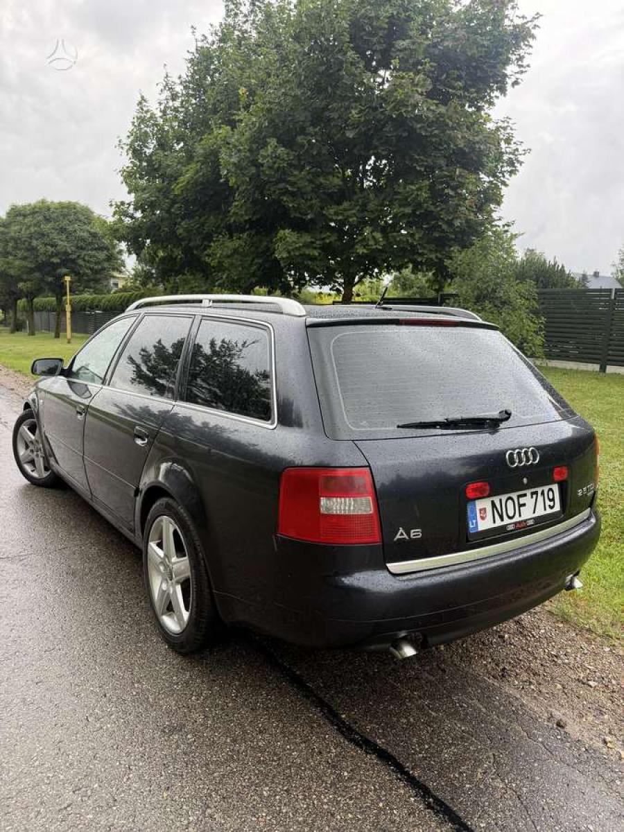 Blue Audi A6 2003 in Vilnius, with an engine capacity of 2.50 L and mileage of 209 thousand km for 2250 €, photo 6 on AUTOMOTO.COM.LV