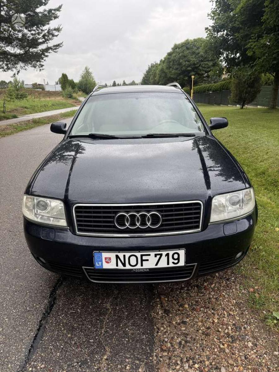 Blue Audi A6 2003 in Vilnius, with an engine capacity of 2.50 L and mileage of 209 thousand km for 2250 €, photo 8 on AUTOMOTO.COM.LV