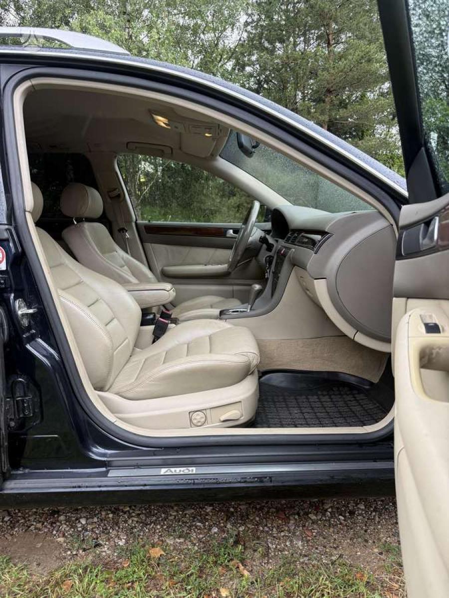 Blue Audi A6 2003 in Vilnius, with an engine capacity of 2.50 L and mileage of 209 thousand km for 2250 €, photo 15 on AUTOMOTO.COM.LV