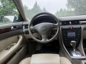 Blue Audi A6 2003 in Vilnius, with an engine capacity of 2.50 L and mileage of 209 thousand km for 2250 €, photo 17 on AUTOMOTO.COM.LV
