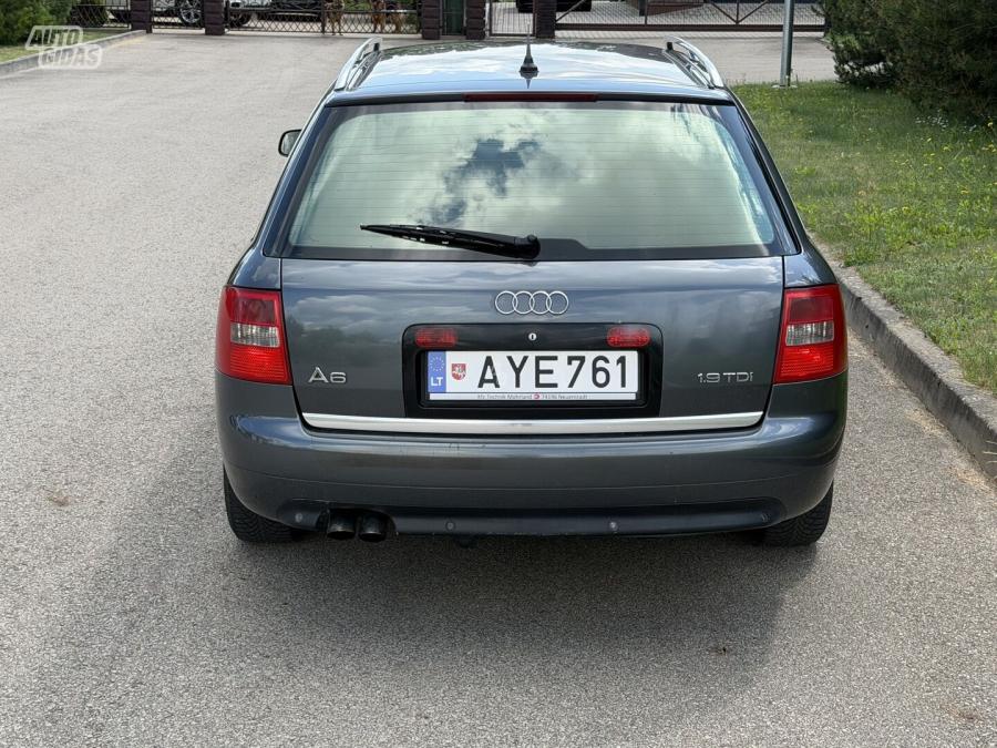 Blue Audi A6 2004 in Vilnius, with an engine capacity of 1.90 L and mileage of 264 thousand km for 1350 €, photo 6 on AUTOMOTO.COM.LV