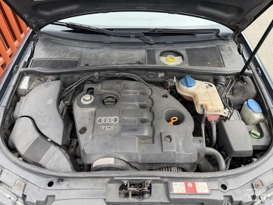 Blue Audi A6 2004 in Vilnius, with an engine capacity of 1.90 L and mileage of 264 thousand km for 1350 €, photo 14 on AUTOMOTO.COM.LV