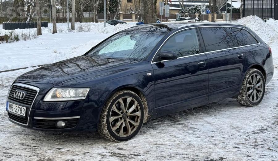 Blue Audi A6 2005 in Riga, with an engine capacity of 3.00 L and mileage of 381 thousand km for 2590 €, photo 2 on AUTOMOTO.COM.LV