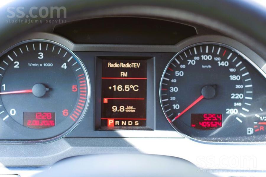 Blue Audi A6 2005 in Cesis, with an engine capacity of 2.70 L and mileage of 406 thousand km for 2500 €, photo 14 on AUTOMOTO.COM.LV