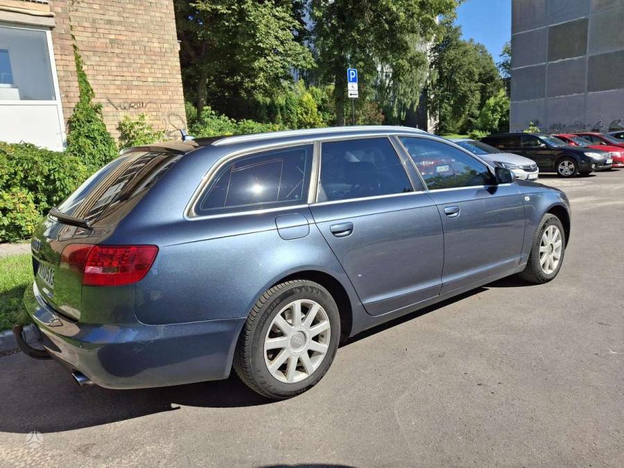 Blue Audi A6 2005 in Vilnius, with an engine capacity of 2.39 L and mileage of 366 thousand km for 2300 €, photo 5 on AUTOMOTO.COM.LV