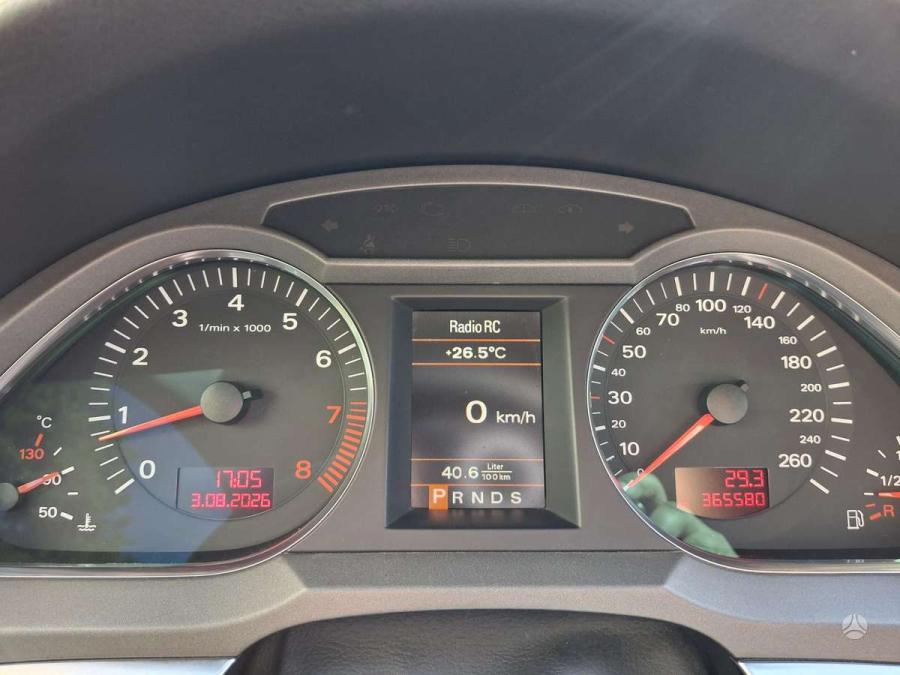Blue Audi A6 2005 in Vilnius, with an engine capacity of 2.39 L and mileage of 366 thousand km for 2300 €, photo 11 on AUTOMOTO.COM.LV