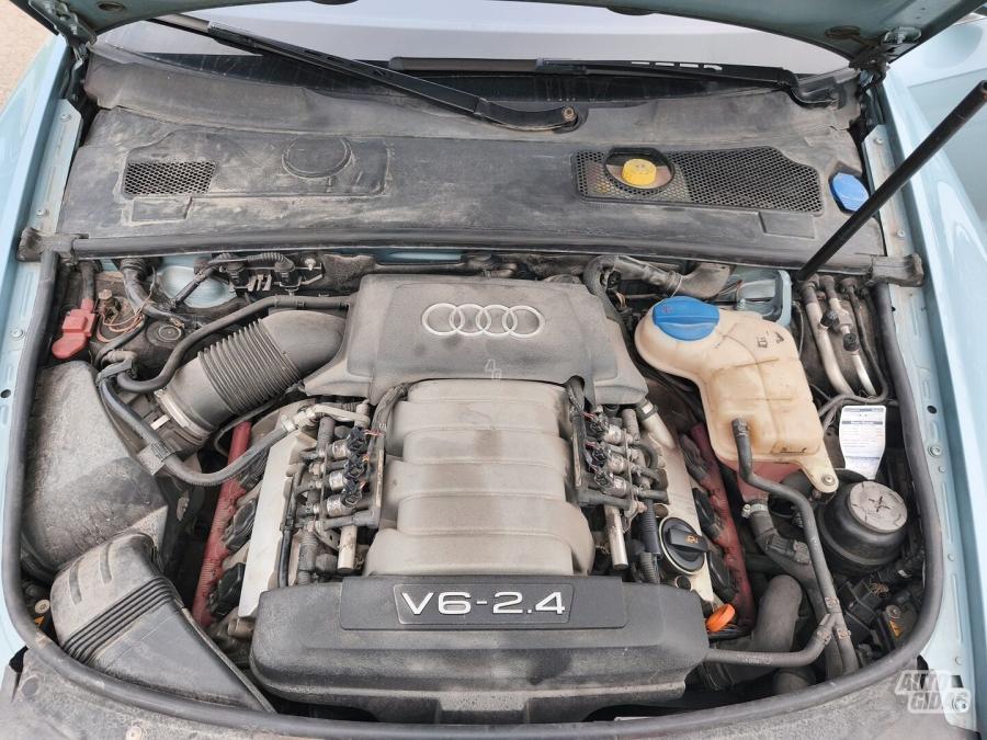 Blue Audi A6 2005 in Vilnius, with an engine capacity of 2.40 L and mileage of 285 thousand km for 2500 €, photo 21 on AUTOMOTO.COM.LV