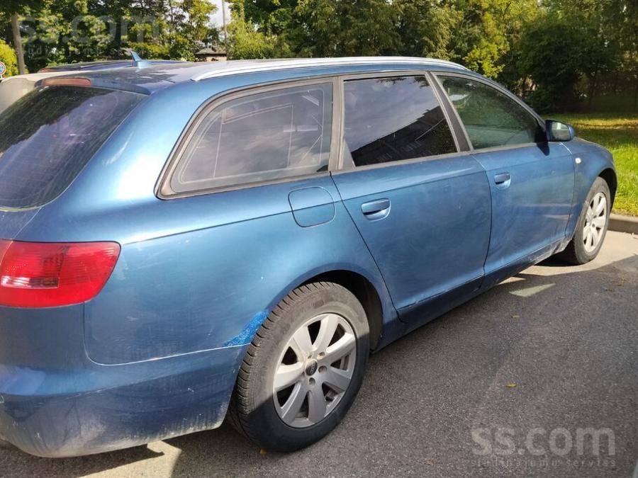 Blue Audi A6 2005 in Daugavpils, with an engine capacity of 2.70 L and mileage of 0 thousand km for 1450 €, photo 4 on AUTOMOTO.COM.LV