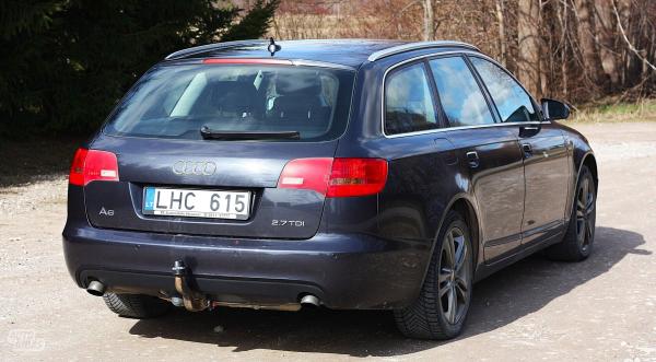 Blue Audi A6 2006 in Petrikaiciai, with an engine capacity of 2.70 L and mileage of 288 thousand km for 2999 €, photo 9 on AUTOMOTO.COM.LV