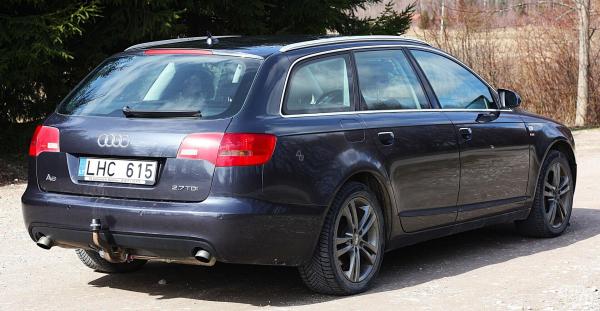 Blue Audi A6 2006 in Petrikaiciai, with an engine capacity of 2.70 L and mileage of 288 thousand km for 2999 €, photo 10 on AUTOMOTO.COM.LV