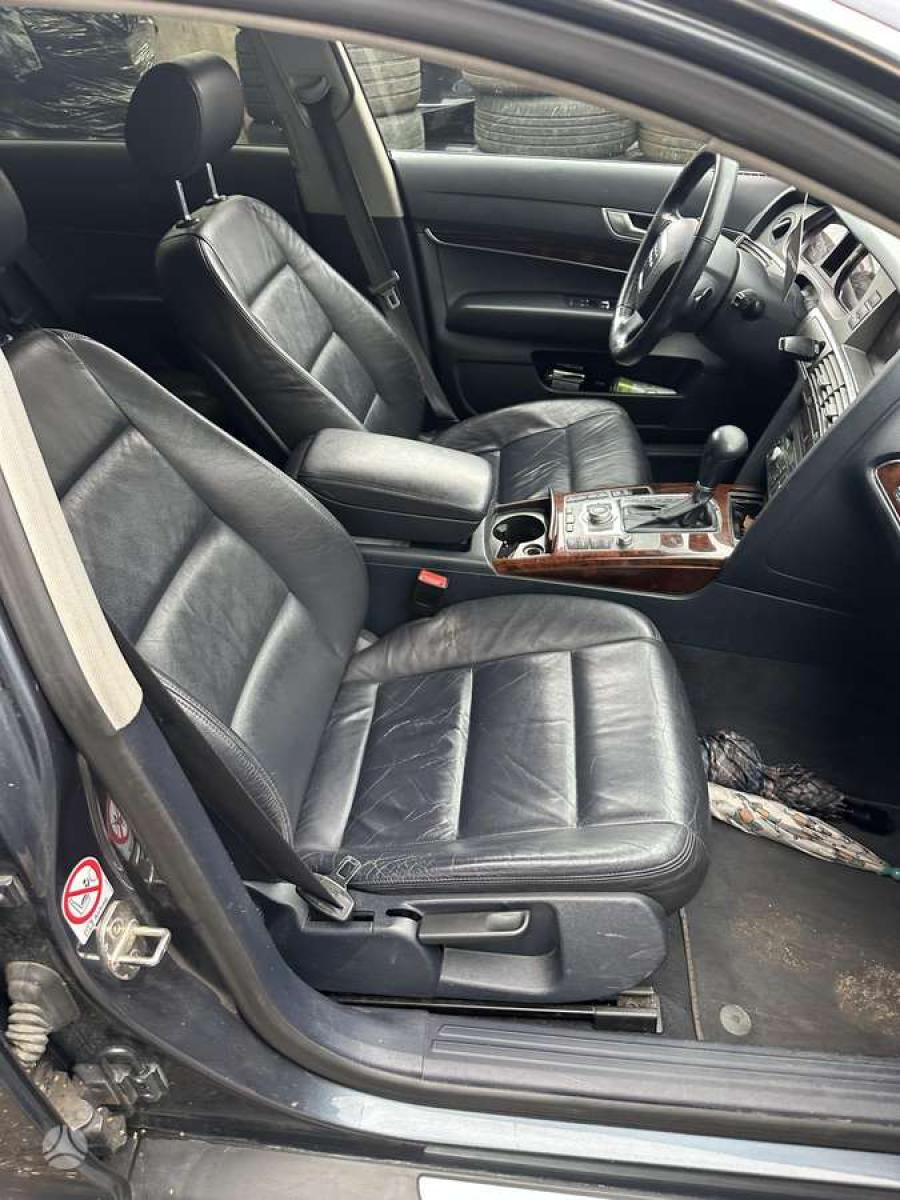 Blue Audi A6 2006 in Kaunas, with an engine capacity of 2.97 L and mileage of 400 thousand km for 1990 €, photo 10 on AUTOMOTO.COM.LV