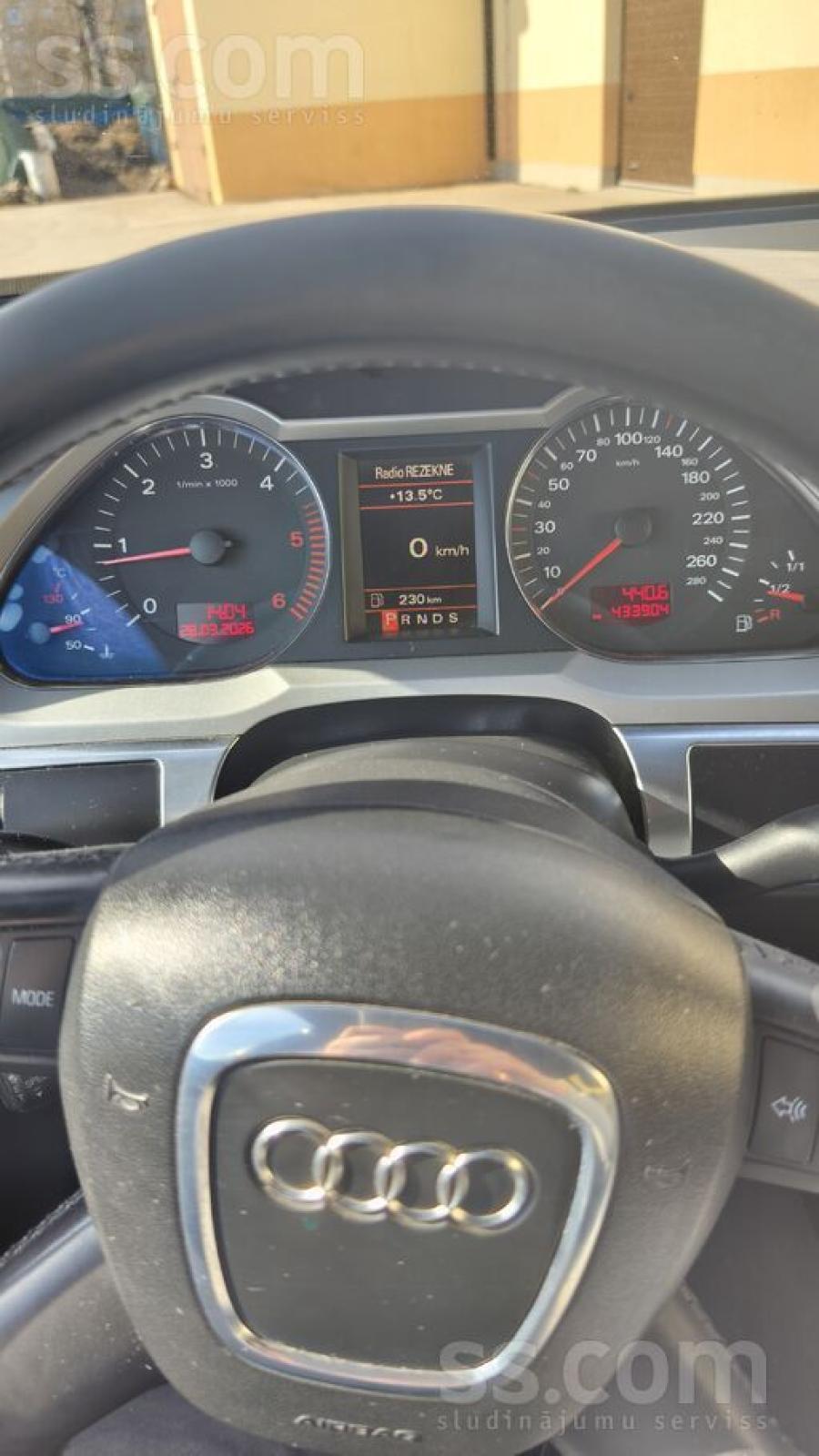 Blue Audi A6 2007 in Rezekne, with an engine capacity of 2.70 L and mileage of 0 thousand km for 2300 €, photo 4 on AUTOMOTO.COM.LV