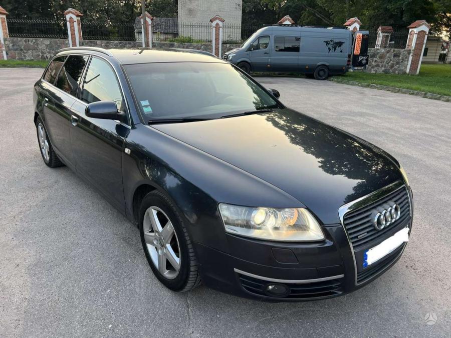 Blue Audi A6 2007 in Vilnius, with an engine capacity of 2.97 L and mileage of 282 thousand km for 2550 €, photo 1 on AUTOMOTO.COM.LV