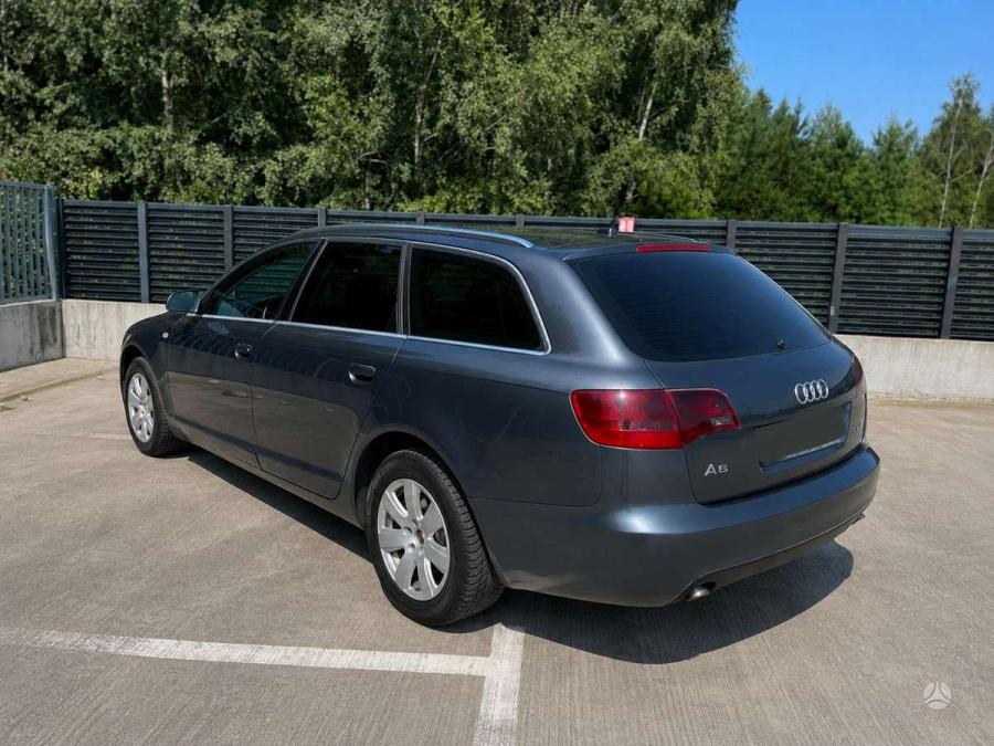 Blue Audi A6 2007 in Vilnius, with an engine capacity of 2.97 L and mileage of 321 thousand km for 2500 €, photo 7 on AUTOMOTO.COM.LV