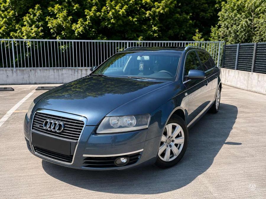 Blue Audi A6 2007 in Vilnius, with an engine capacity of 2.97 L and mileage of 498 thousand km for 2300 €, photo 1 on AUTOMOTO.COM.LV