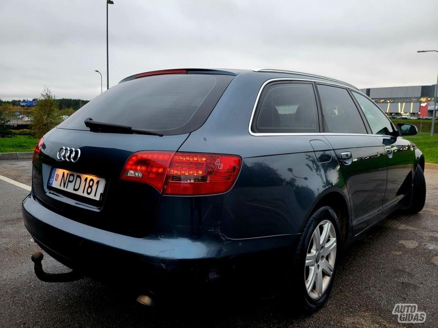 Blue Audi A6 2007 in Vilnius, with an engine capacity of 2.00 L and mileage of 313 thousand km for 2250 €, photo 5 on AUTOMOTO.COM.LV