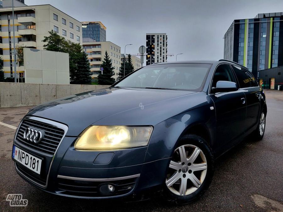 Blue Audi A6 2007 in Vilnius, with an engine capacity of 2.00 L and mileage of 313 thousand km for 2250 €, photo 7 on AUTOMOTO.COM.LV