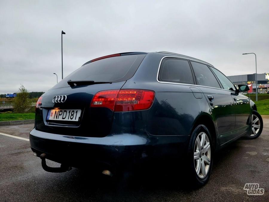 Blue Audi A6 2007 in Vilnius, with an engine capacity of 2.00 L and mileage of 313 thousand km for 2250 €, photo 9 on AUTOMOTO.COM.LV