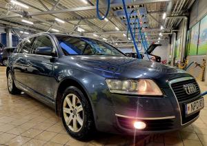 Blue Audi A6 2007 in Vilnius, with an engine capacity of 2.00 L and mileage of 313 thousand km for 2250 €, photo 11 on AUTOMOTO.COM.LV