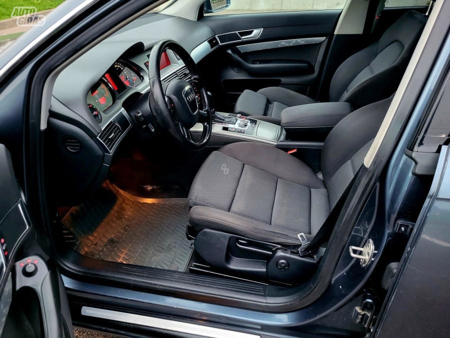 Blue Audi A6 2007 in Vilnius, with an engine capacity of 2.00 L and mileage of 313 thousand km for 2250 €, photo 17 on AUTOMOTO.COM.LV