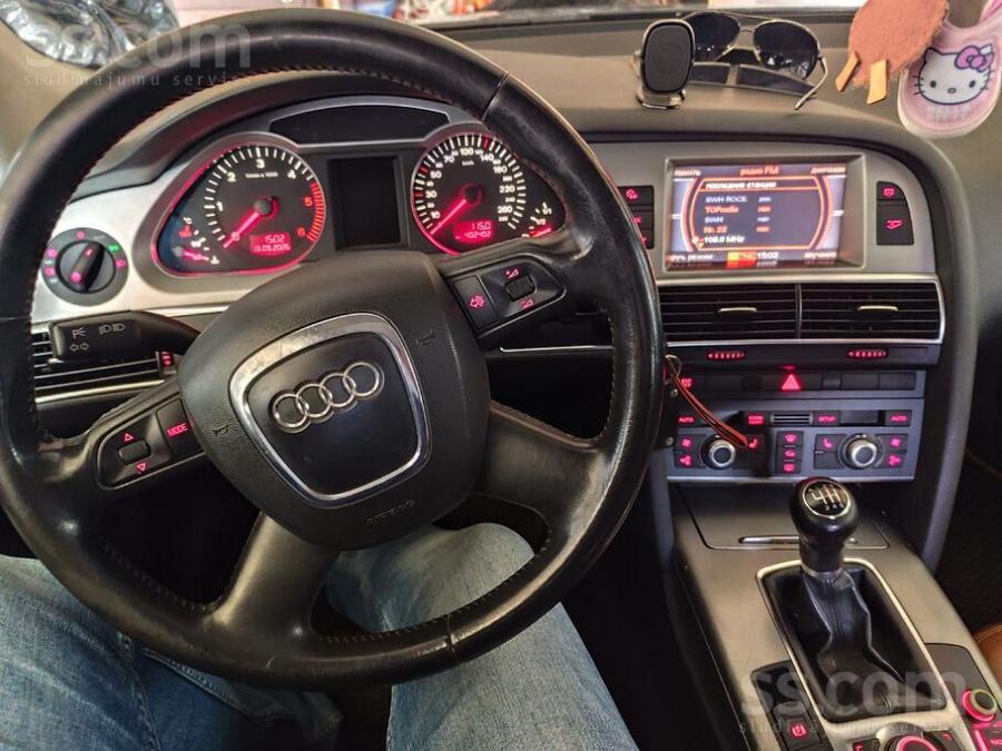 Blue Audi A6 2008 in Jelgava, with an engine capacity of 2.00 L and mileage of 403 thousand km for 3500 €, photo 14 on AUTOMOTO.COM.LV
