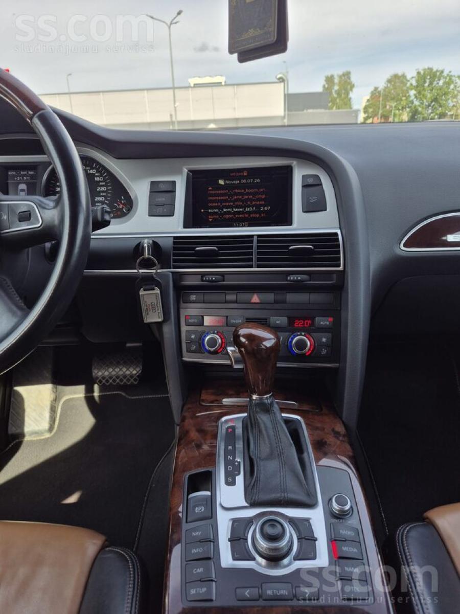 Blue Audi A6 2009 in Jelgava, with an engine capacity of 3.00 L and mileage of 308 thousand km for 6600 €, photo 6 on AUTOMOTO.COM.LV